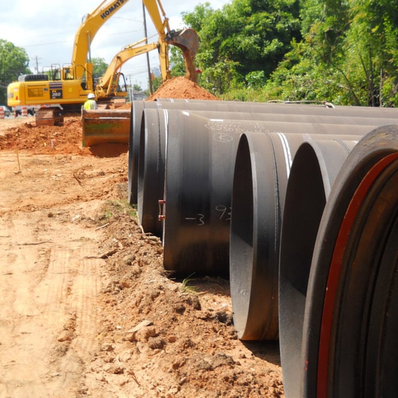 Our Recent Utility Construction Projects - RH Price